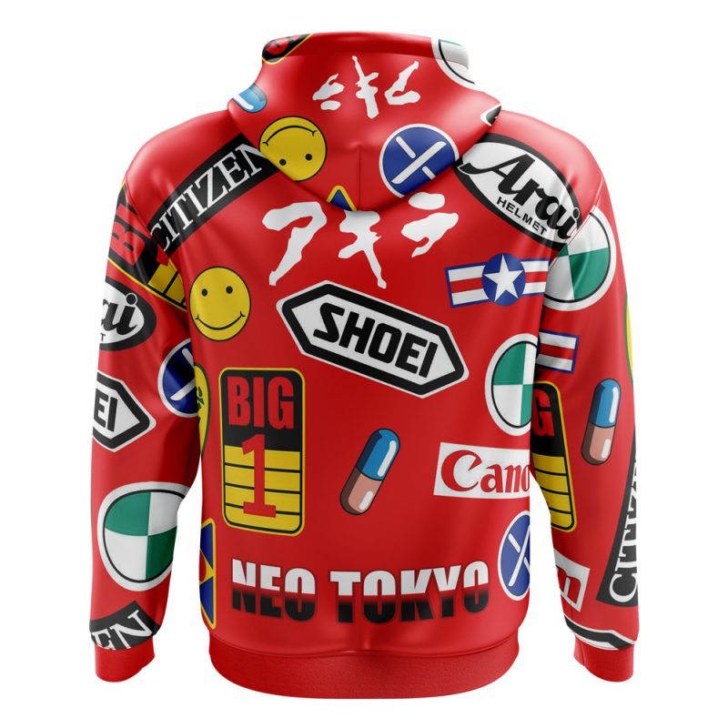 Akira Full Decals Zip Hoodie Jacket - AnimeBape