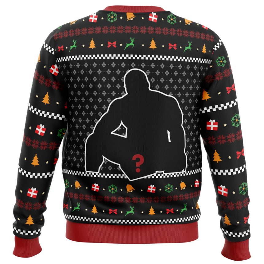 Big Package Barry Wood Meme Ugly Christmas Sweater - AnimeBape