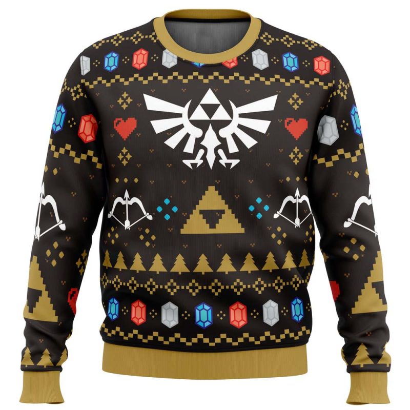 Christmas Hero Legend of Zelda Ugly Christmas Sweater - AnimeBape