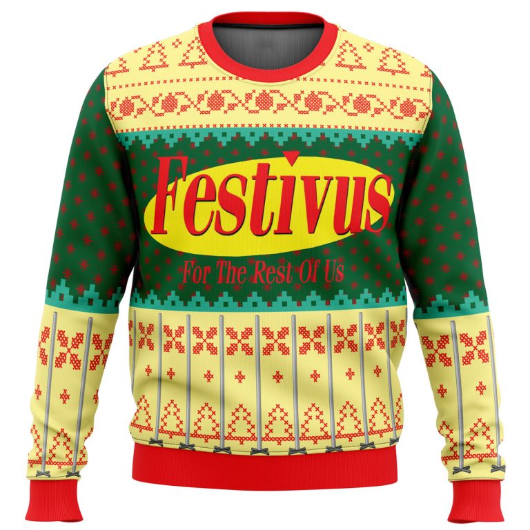 Festivus For The Rest Of Us Ugly Christmas Sweater - AnimeBape