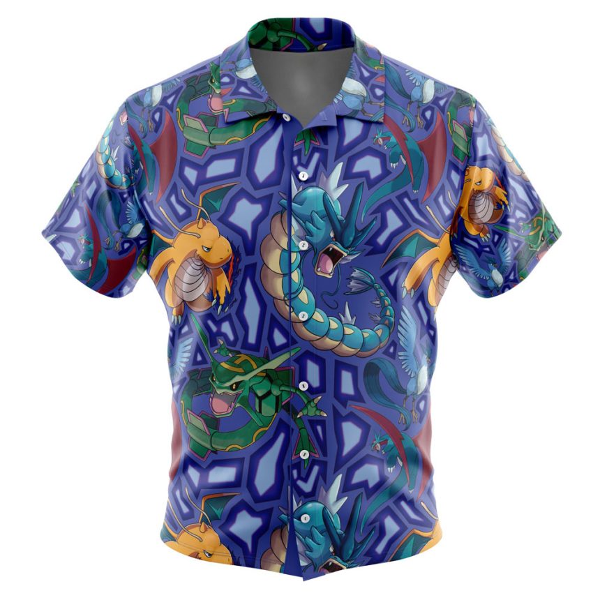 Bug Type Pokemon Pokemon Button Up Hawaiian Shirt - AnimeBape