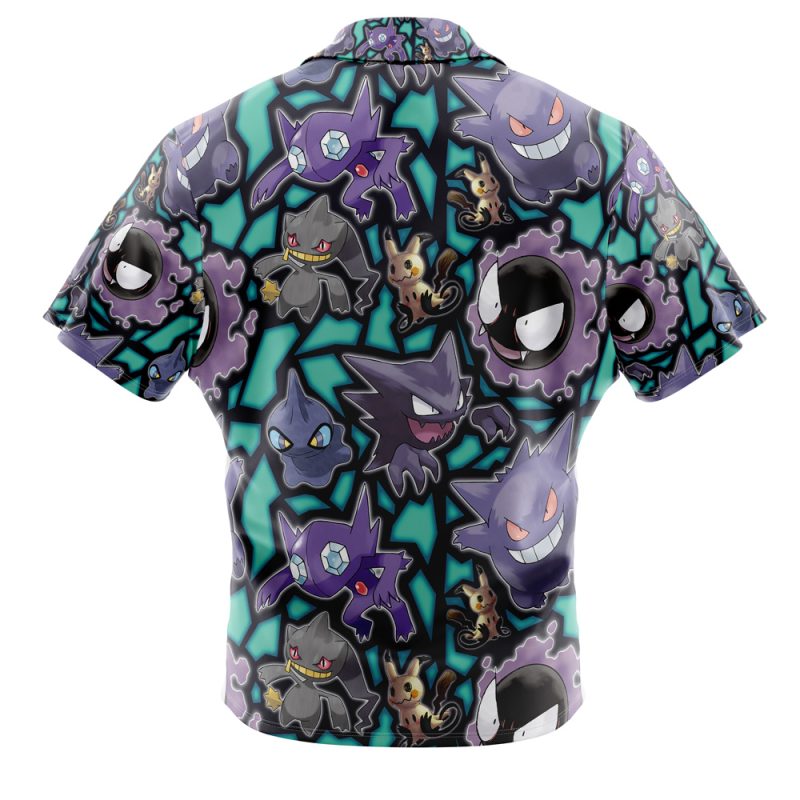 Eevee Evolutions Pokemon Button Up Hawaiian Shirt - AnimeBape