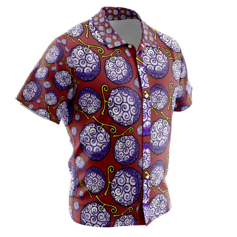 Monkey D. Luffy Dressrosa One Piece Button Up Hawaiian Shirt - AnimeBape