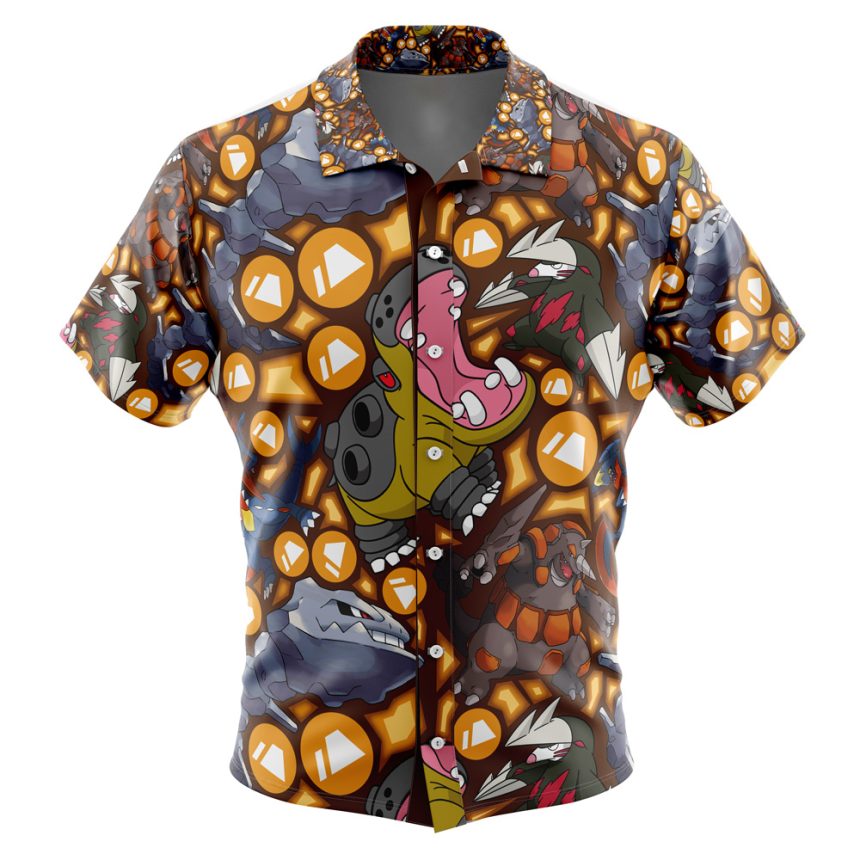 Normal Type Pokemon Pokemon Button Up Hawaiian Shirt - AnimeBape