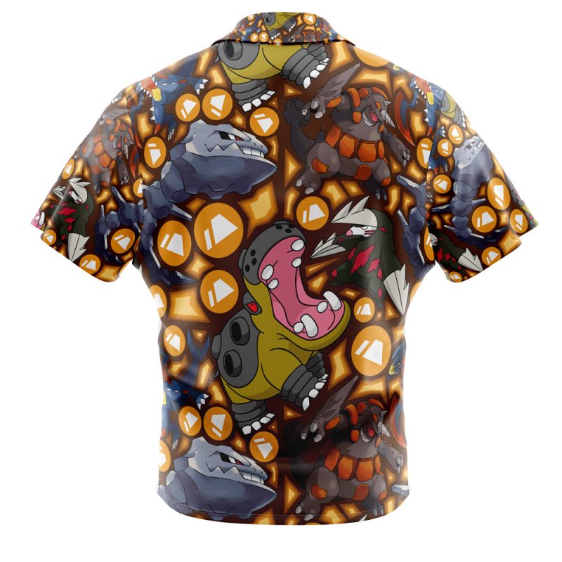Ground Type Pokemon Pokemon Button Up Hawaiian Shirt - AnimeBape