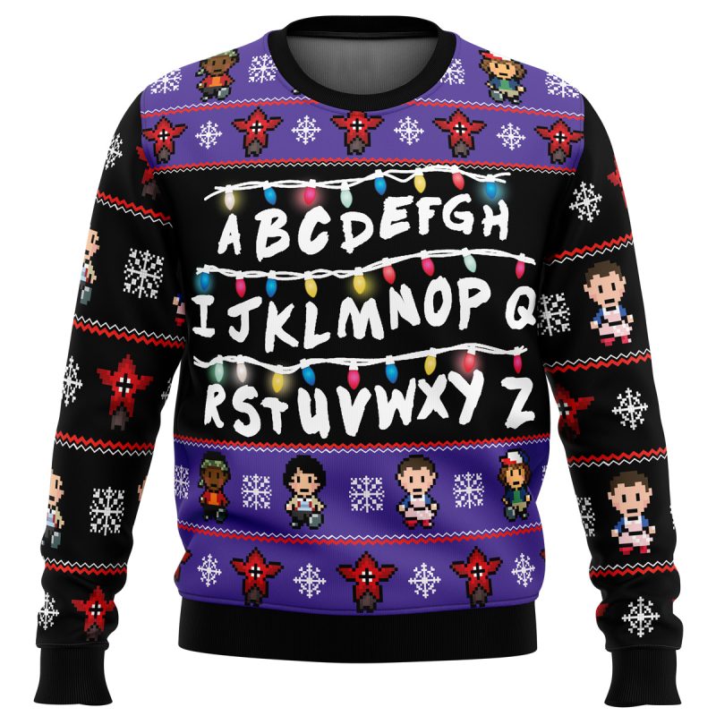 Stranger Things Ugly Christmas Sweater - AnimeBape