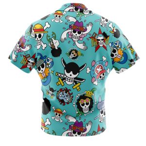 Green Squid Aloha Splatoon Button Up Hawaiian Shirt - AnimeBape