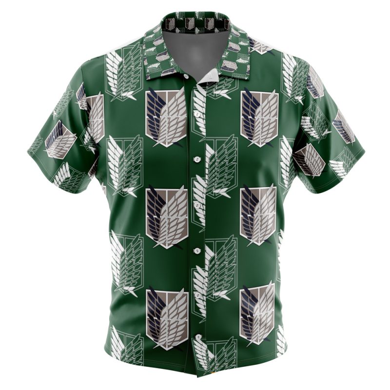 Crest Symbols Digimon Button Up Hawaiian Shirt - AnimeBape