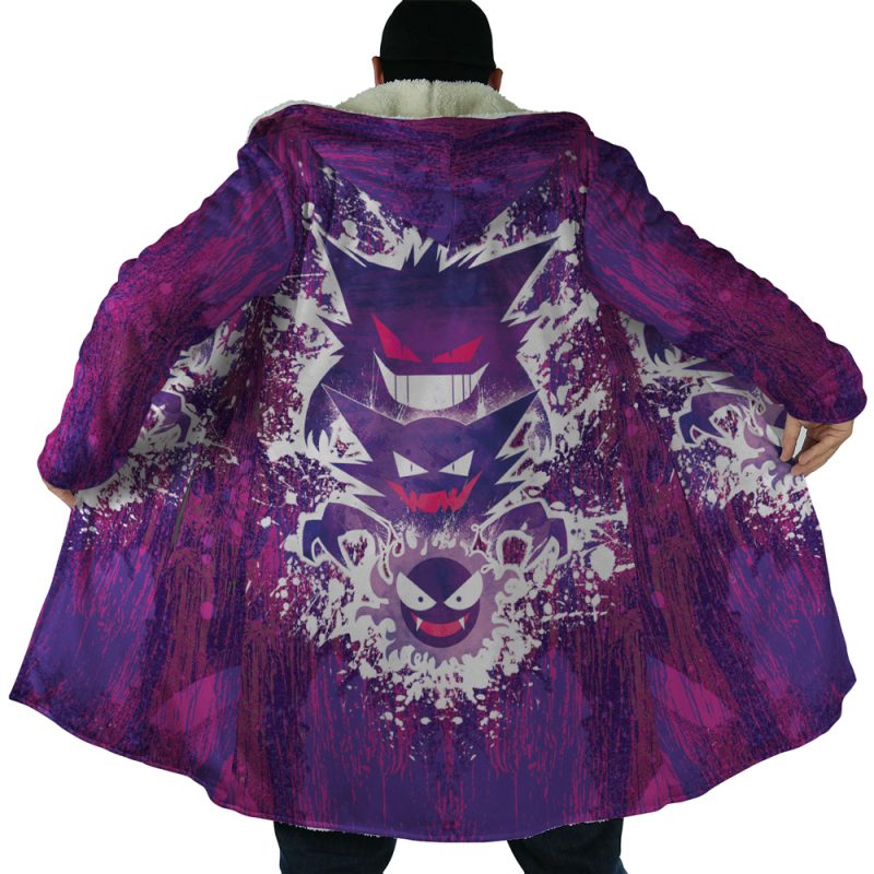 Trippy Ghostly Evolution Gastly Haunter Gengar Pokemon Hooded Cloak ...