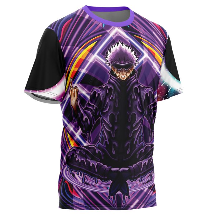 Trippy Meditating Satoru Gojo Jujutsu Kaisen T-Shirt - AnimeBape