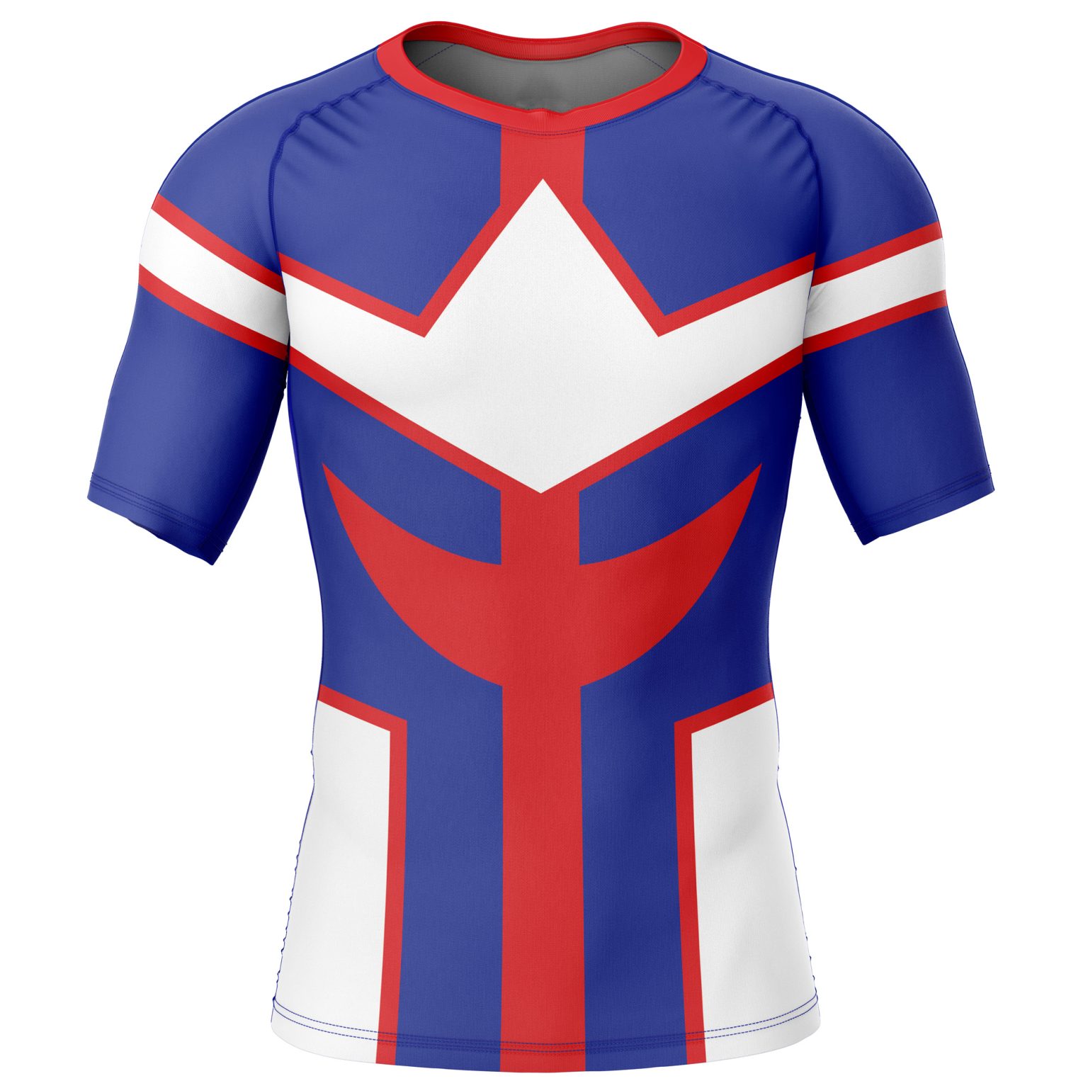 Eva 01 Evangelion Short Sleeve Rash Guard Compression Shirt - AnimeBape