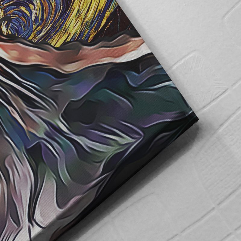 Pokemon Starry Night Campfire Canvas Print Wall Art - AnimeBape