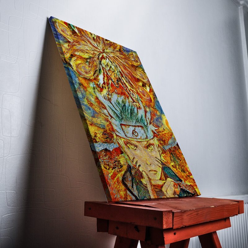 Fortnite Starry Night Tilted Towers Canvas Print Wall Art - AnimeBape