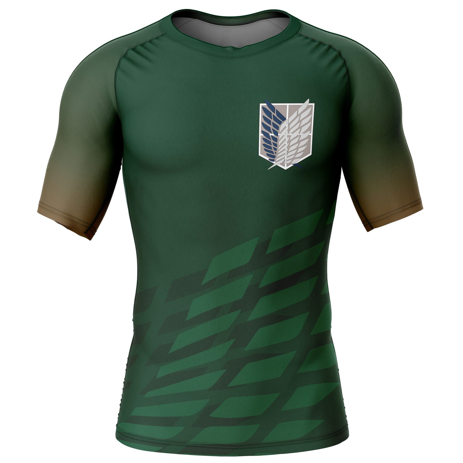 Eva 01 Evangelion Short Sleeve Rash Guard Compression Shirt - AnimeBape