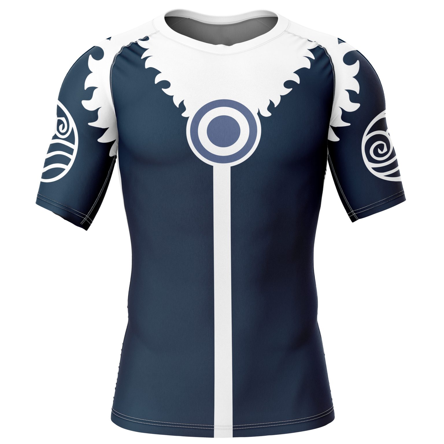 Eva 01 Evangelion Short Sleeve Rash Guard Compression Shirt - AnimeBape
