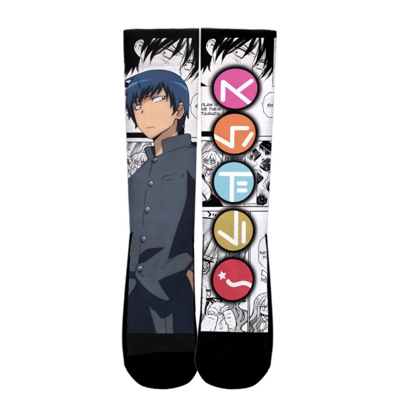 Ryuuji Takasu Socks Toradora Custom Anime Socks Mix Manga - AnimeBape