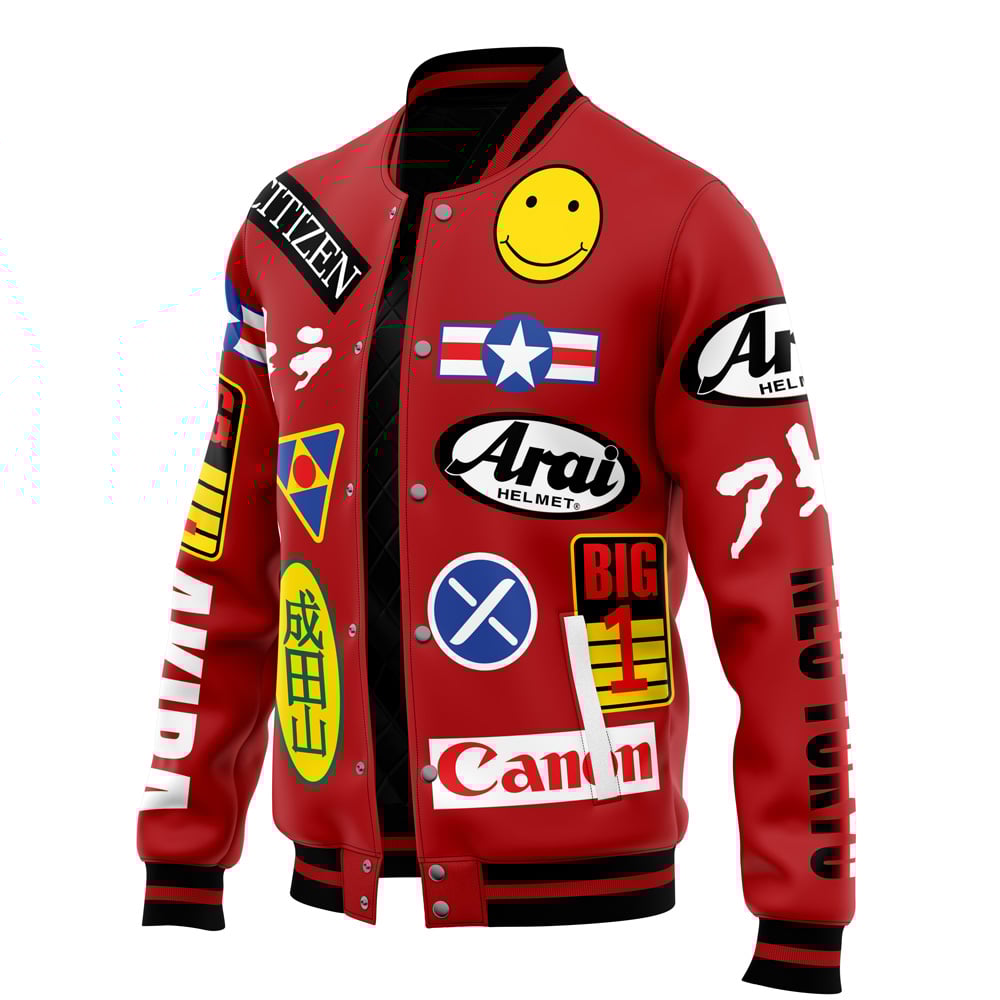 Bike Decals Akira Varsity Jacket - AnimeBape
