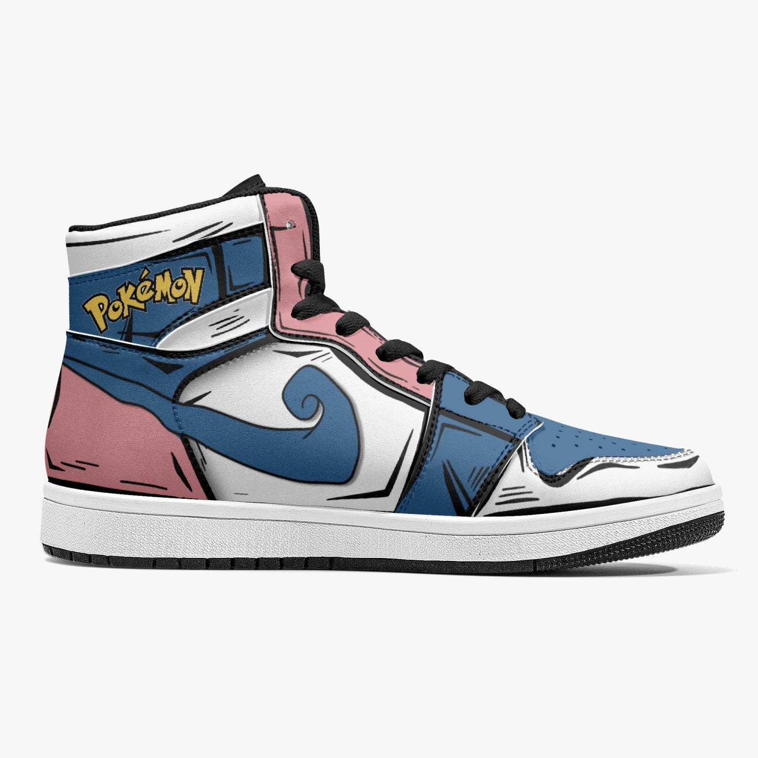 Mr. Mime Pokemon Mid 1 Basketball Shoes for Kids - AnimeBape