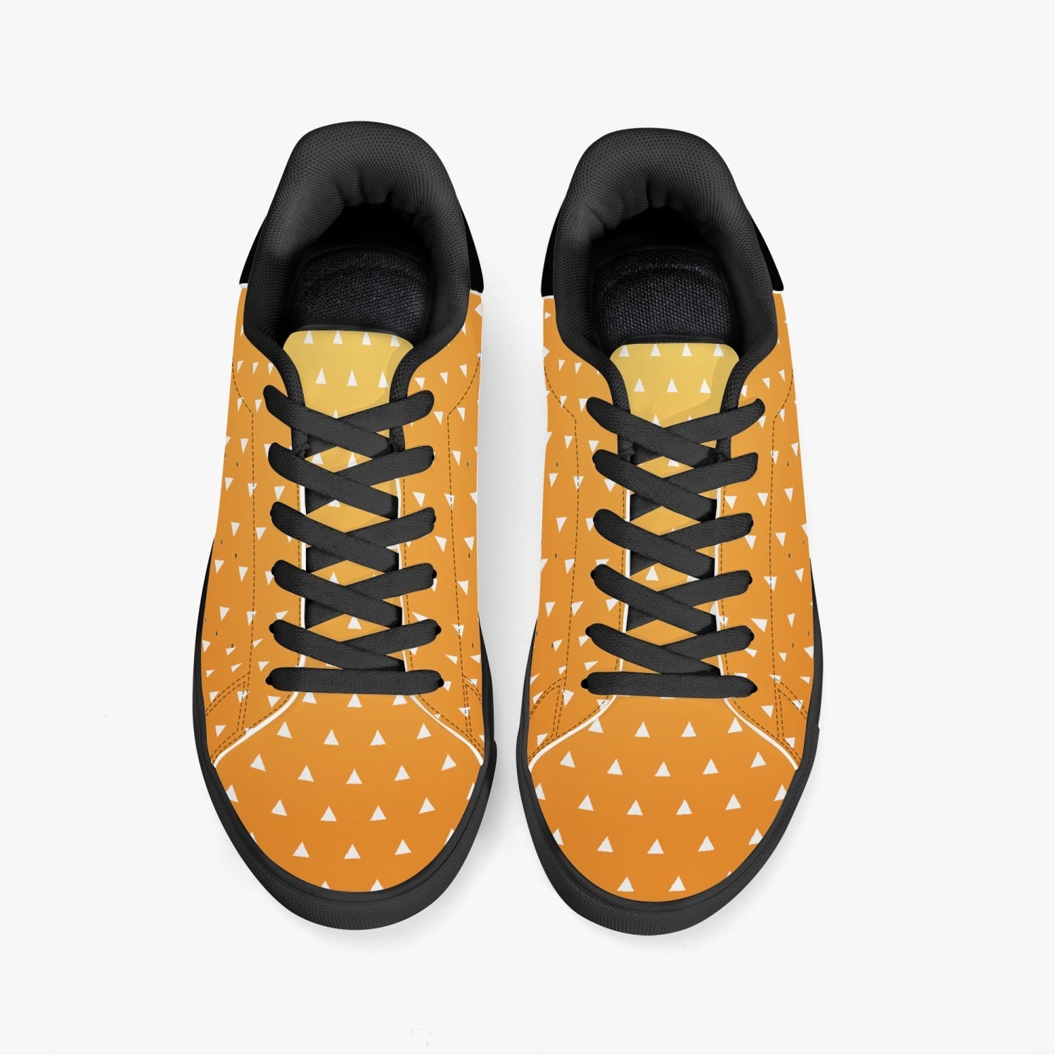 Zenitsu Agatsuma Demon Slayer Leather Smith Shoes - AnimeBape