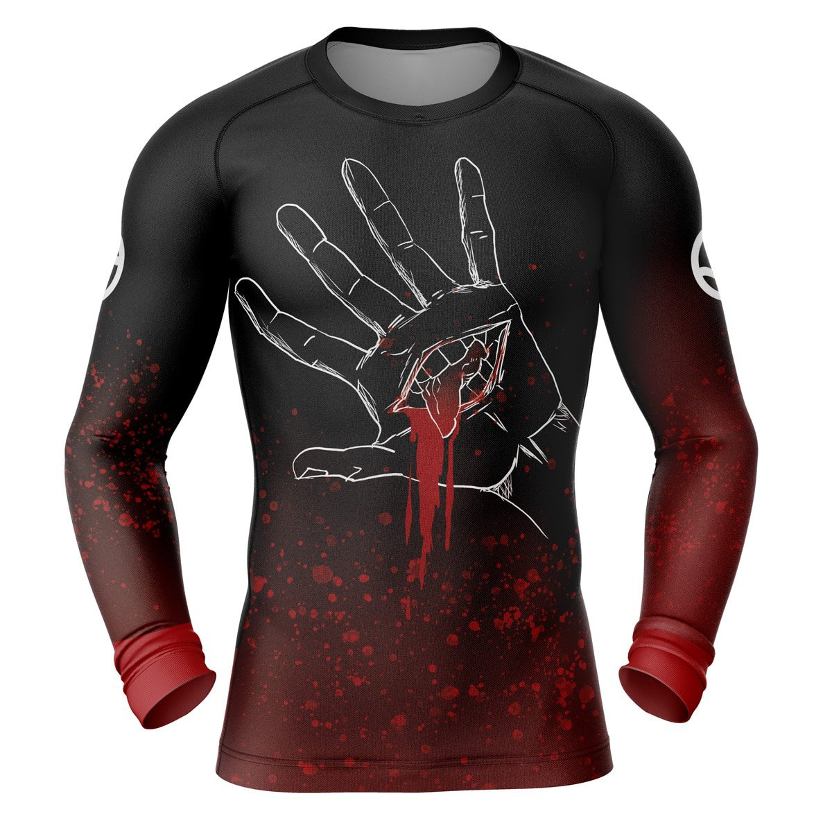 Itadori Yuji Hand Jujutsu Kaisen Long Sleeve Rash Guard Compression ...