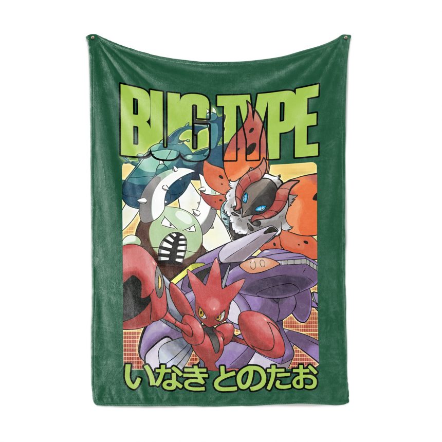 Bug Type Pokemon Blanket - AnimeBape