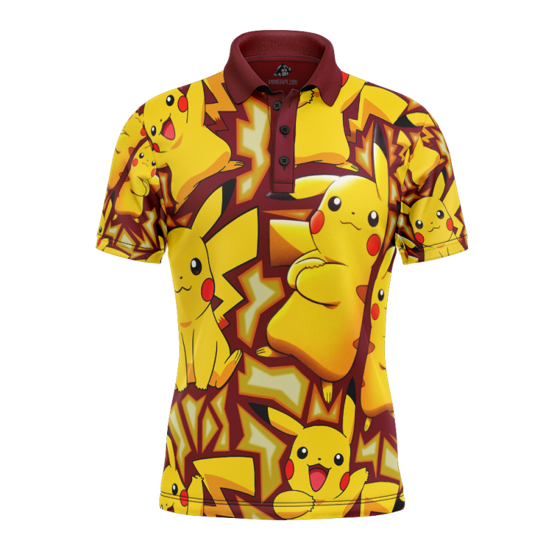 Leafeon Pokemon Polo Goft Shirt - AnimeBape