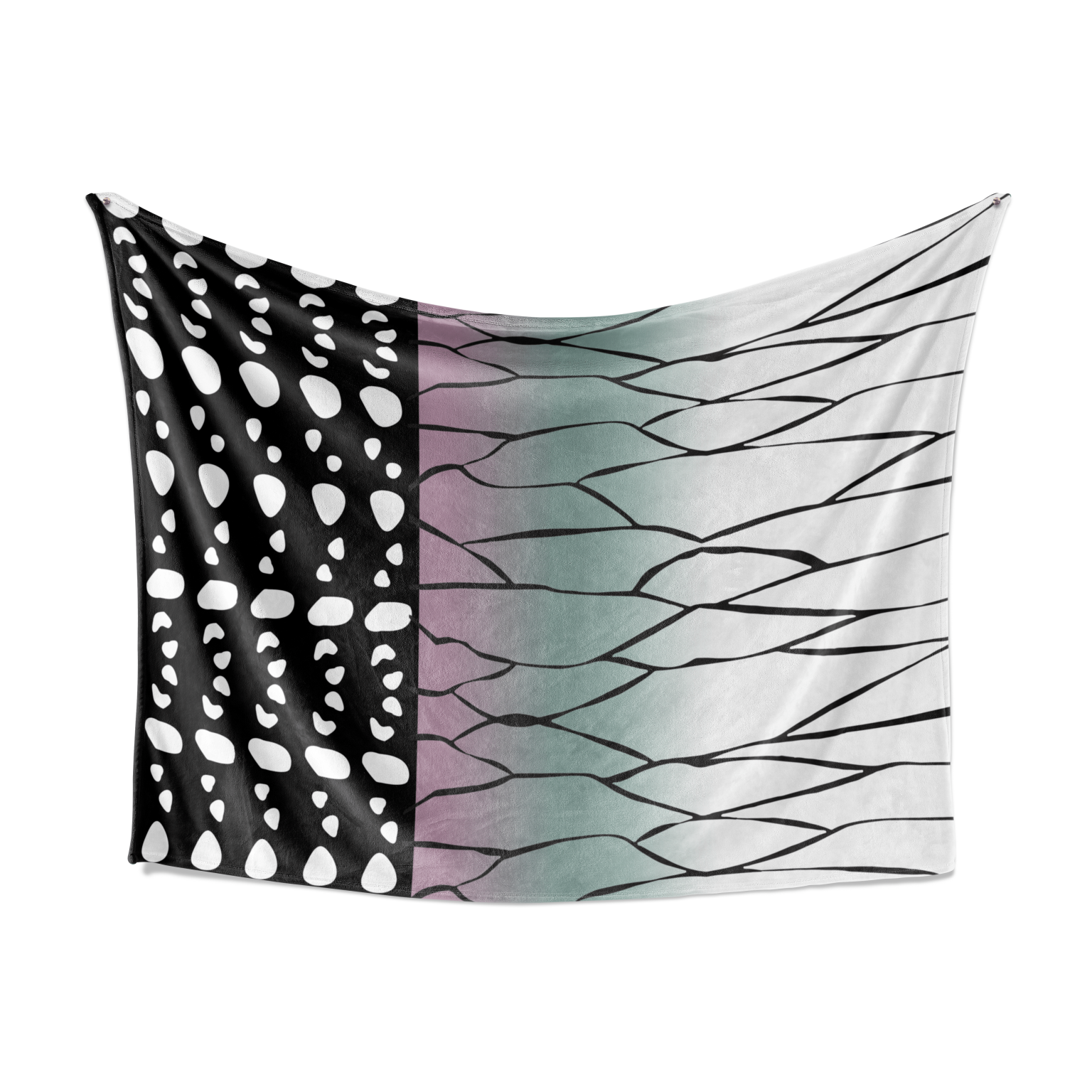 Shinobu Kocho Pattern Demon Slayer Blanket - AnimeBape