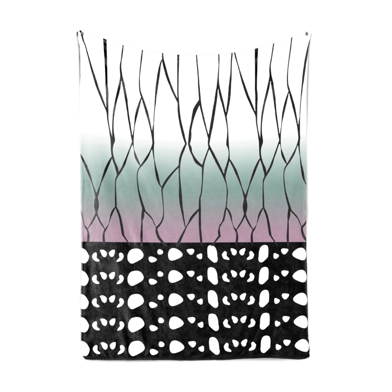 Shinobu Kocho Pattern Demon Slayer Blanket - AnimeBape