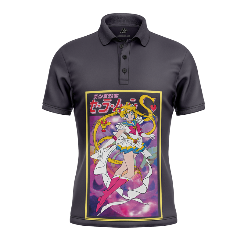 Usagi Tsukino Sailor Moon Polo Goft Shirt - AnimeBape