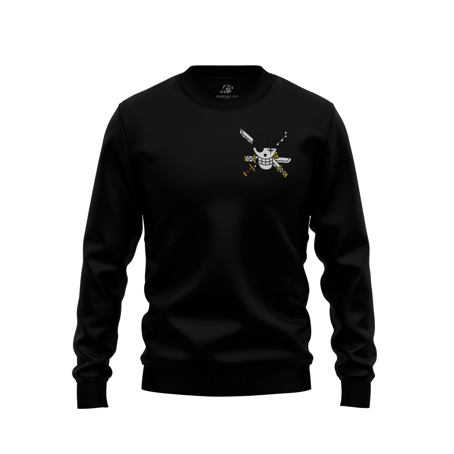 Roronoa Zoro Logo One Piece Embroidered Sweatshirt - AnimeBape