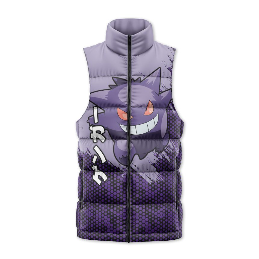 Ash Greninja Pokemon Sleeveless Down Jacket - AnimeBape