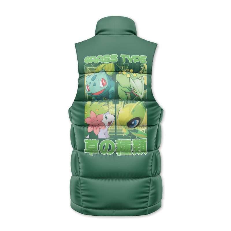 Grass Type Pokemon Character Anime Clothing & Apparel Collection ...