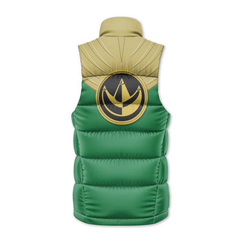 Green Ranger Mighty Morphin Power Rangers Quilt Bomber Jacket - AnimeBape