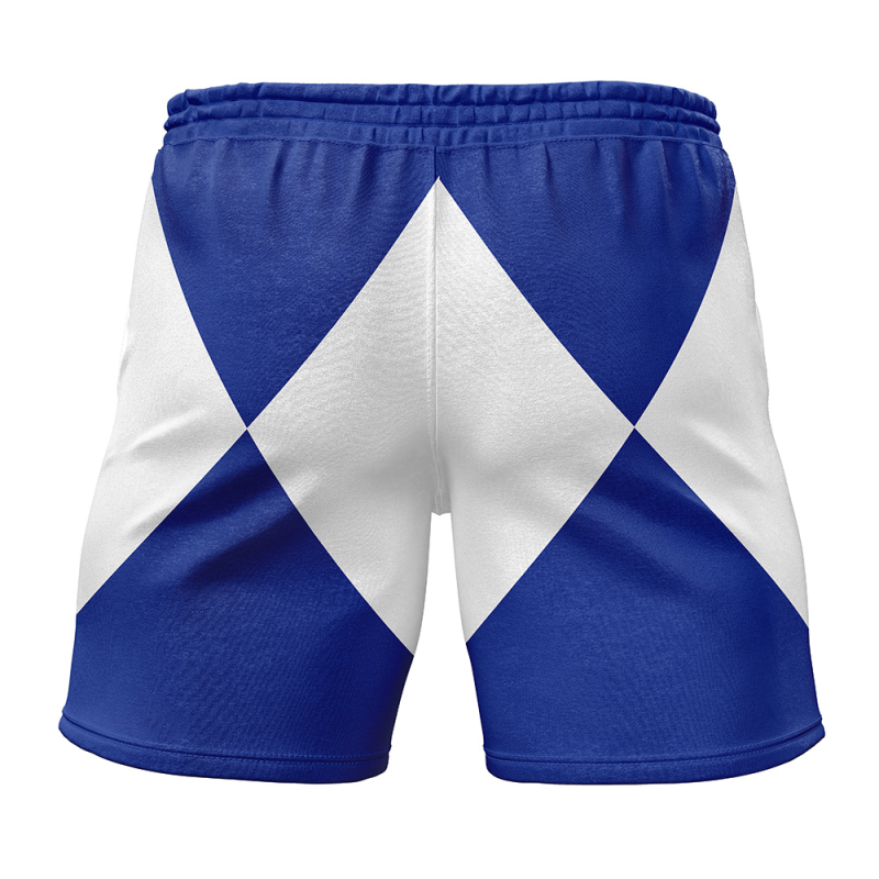 Blue Ranger Power Coin Power Rangers Gym Shorts - AnimeBape