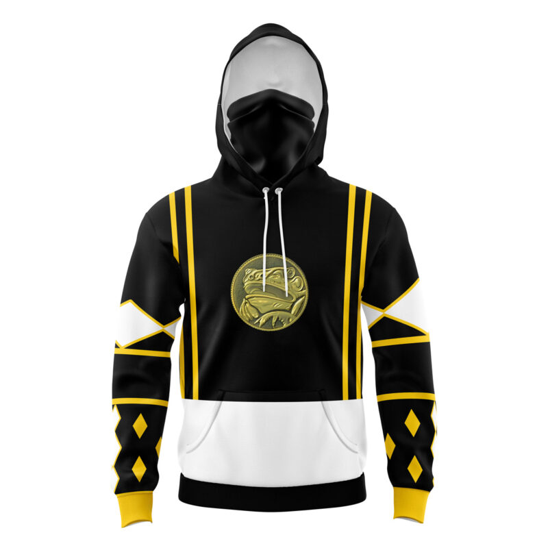 Hoodie Black Ranger v2 Power Rangers Ninjetti Masked - AnimeBape