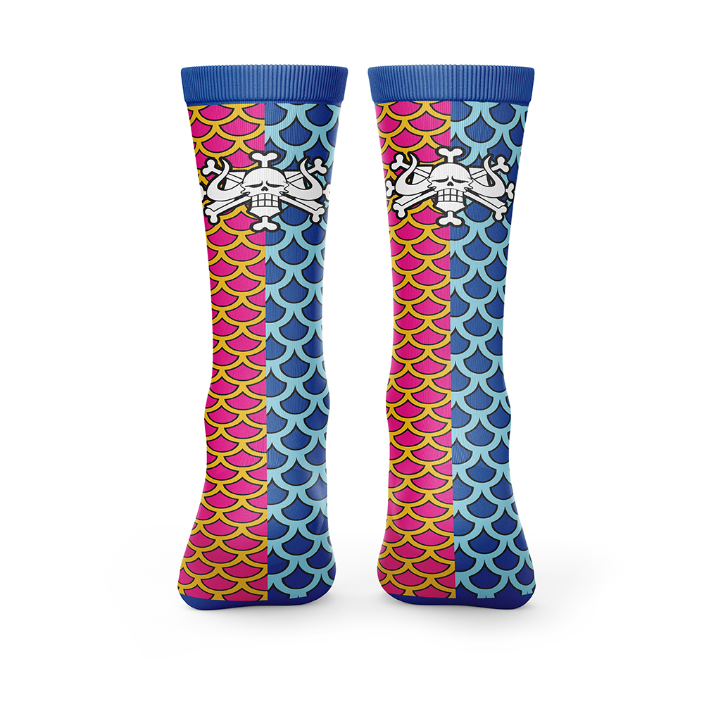 Kaido Pattern One Piece Pirates Socks - AnimeBape