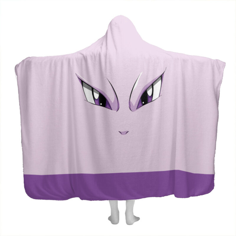 Mewtwo Pokemon Hooded Blanket - AnimeBape