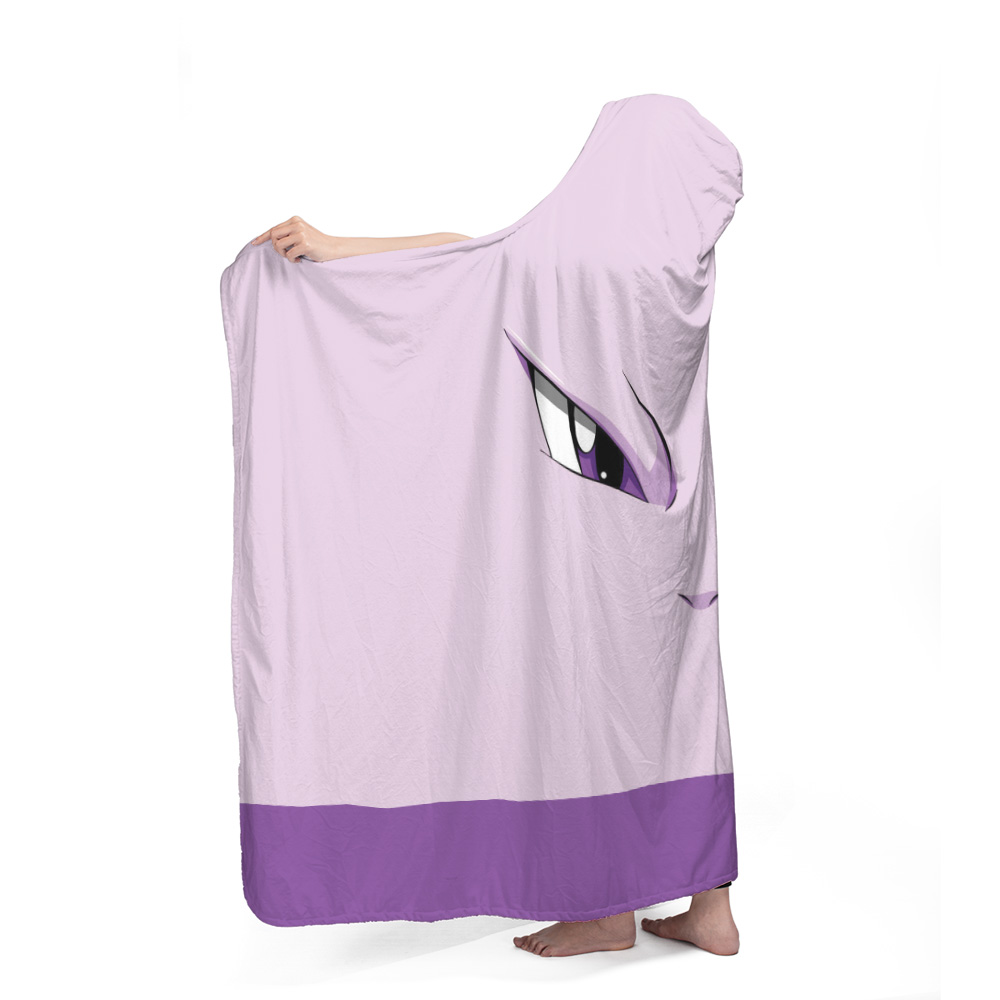 Mewtwo Pokemon Hooded Blanket - AnimeBape