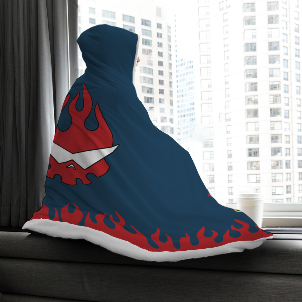 Simon Coat Gurren Lagan Hooded Blanket - AnimeBape