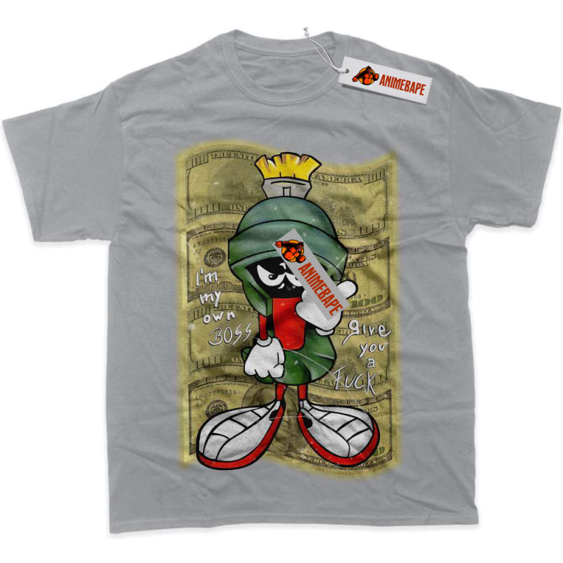 Marvin the Martian Graphic Tee, Looney Tunes Animated Shirt - AnimeBape