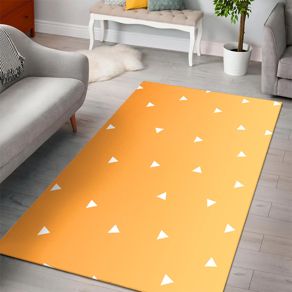 Zenitsu Thunder Pillar Pattern Carpet Rug - Demon Slayer Home Decor ...