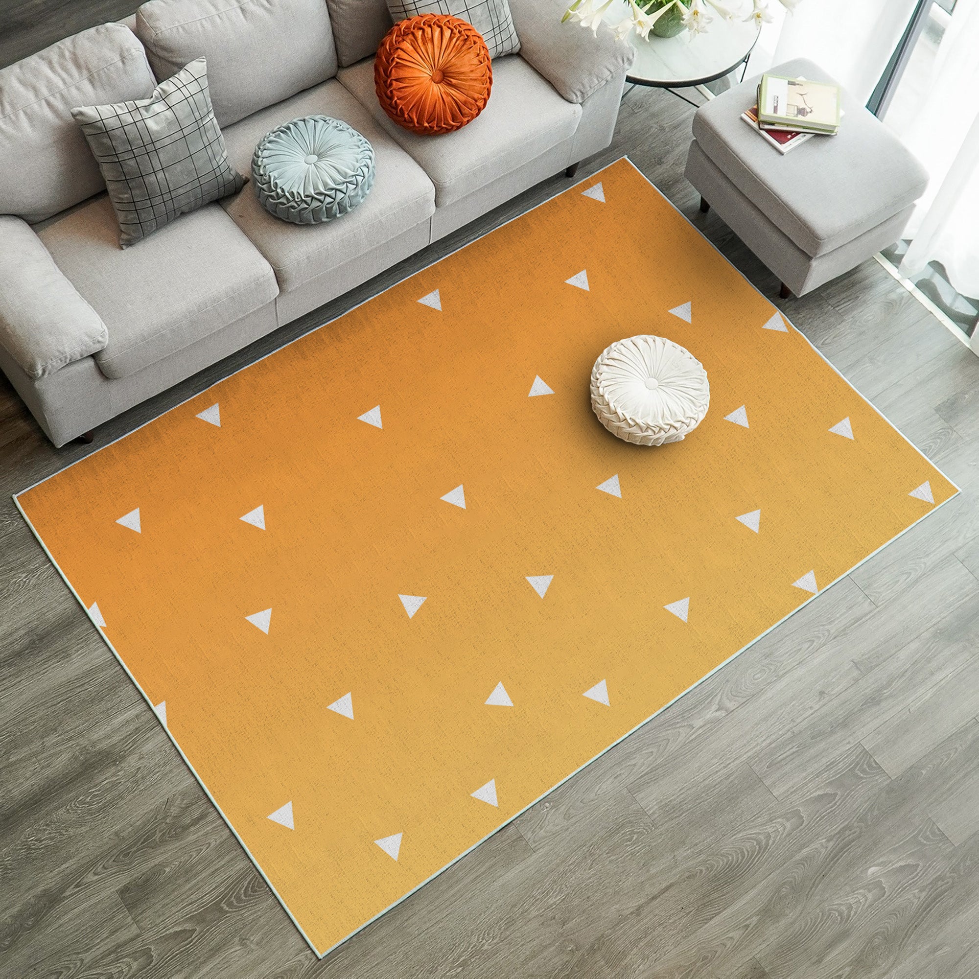 Zenitsu Thunder Pillar Pattern Carpet Rug - Demon Slayer Home Decor ...