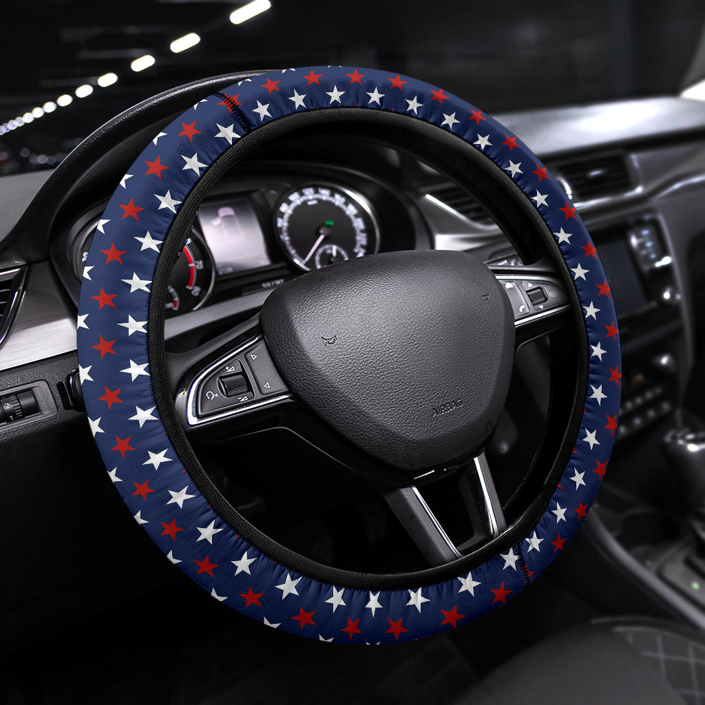 Premium American Star Steering Wheel Cover for Cars - AnimeBape