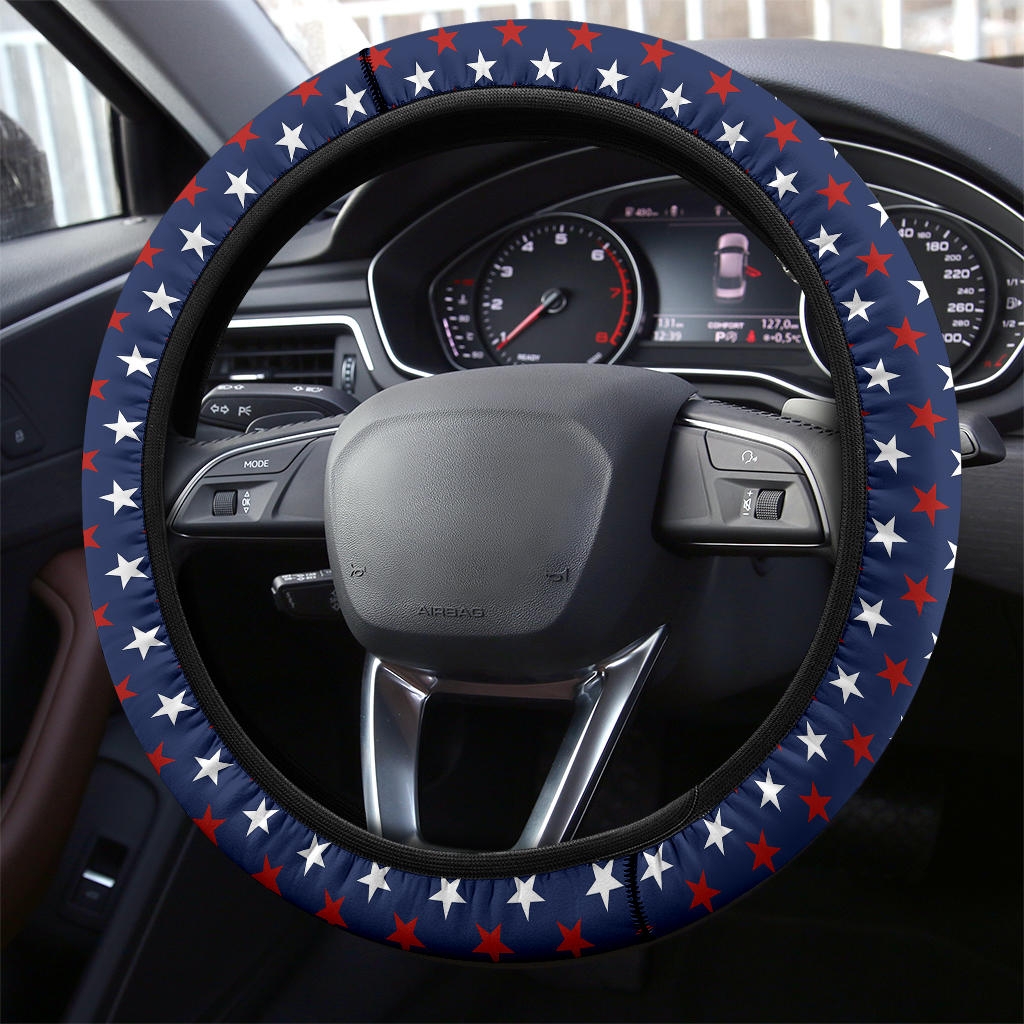 Premium American Star Steering Wheel Cover for Cars - AnimeBape