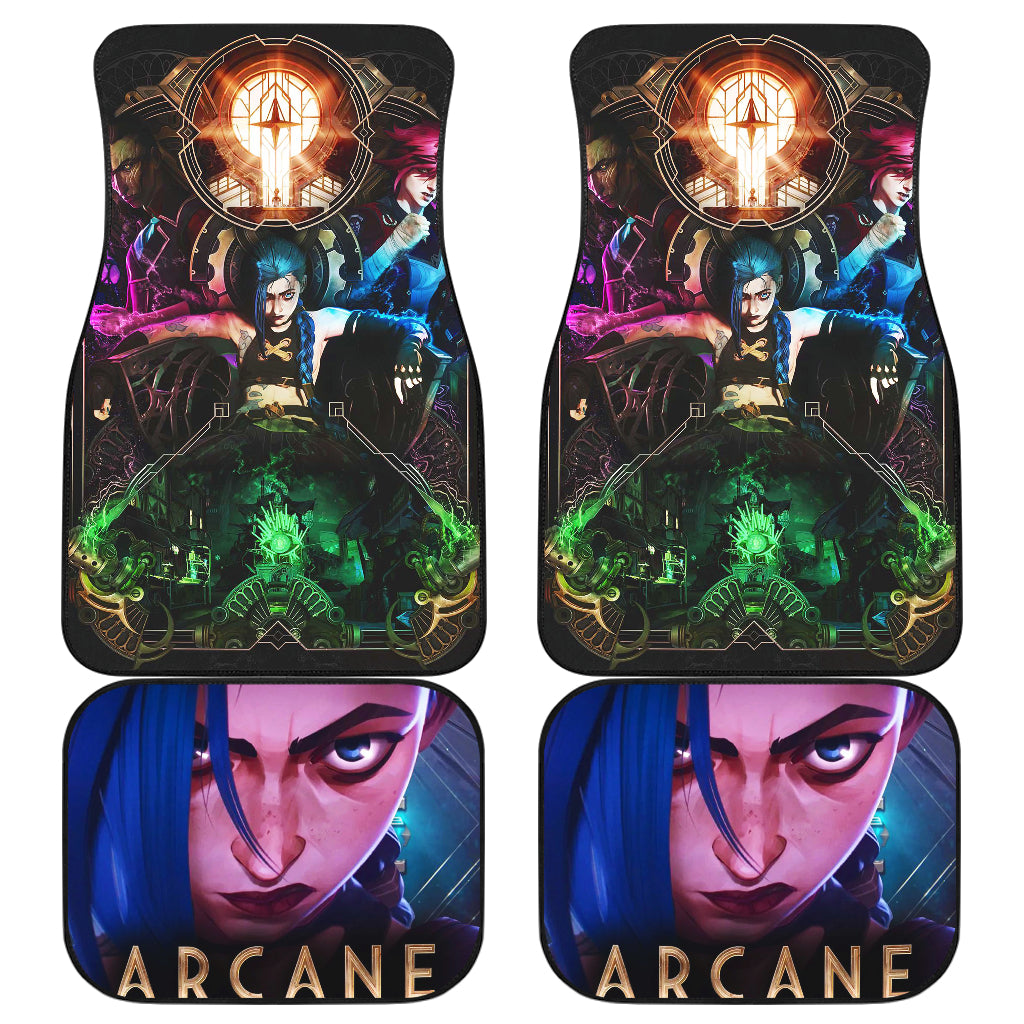 Jinx Silco Vi Arcane Car Mats featuring League of Legends Design ...