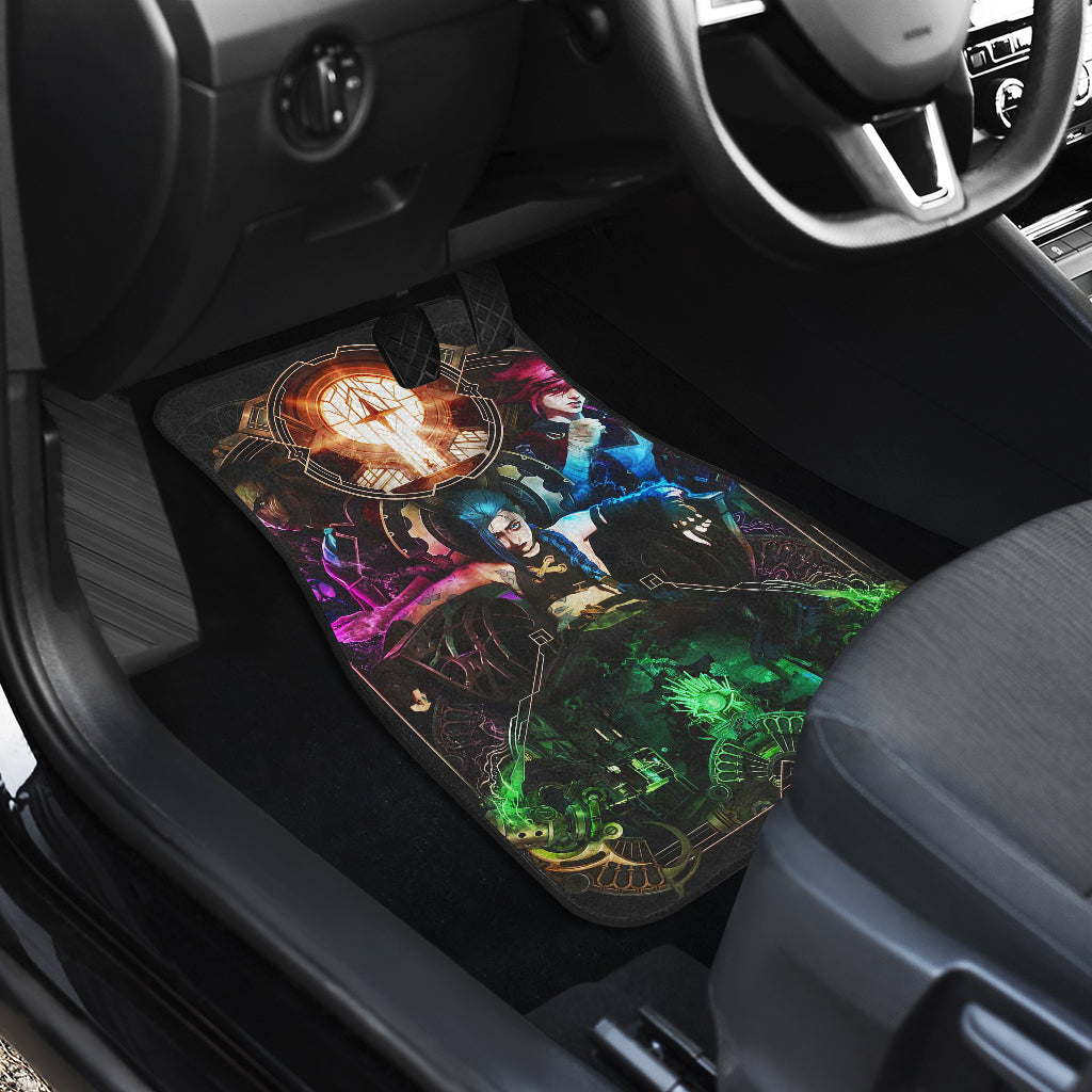 Jinx Silco Vi Arcane Car Mats featuring League of Legends Design ...