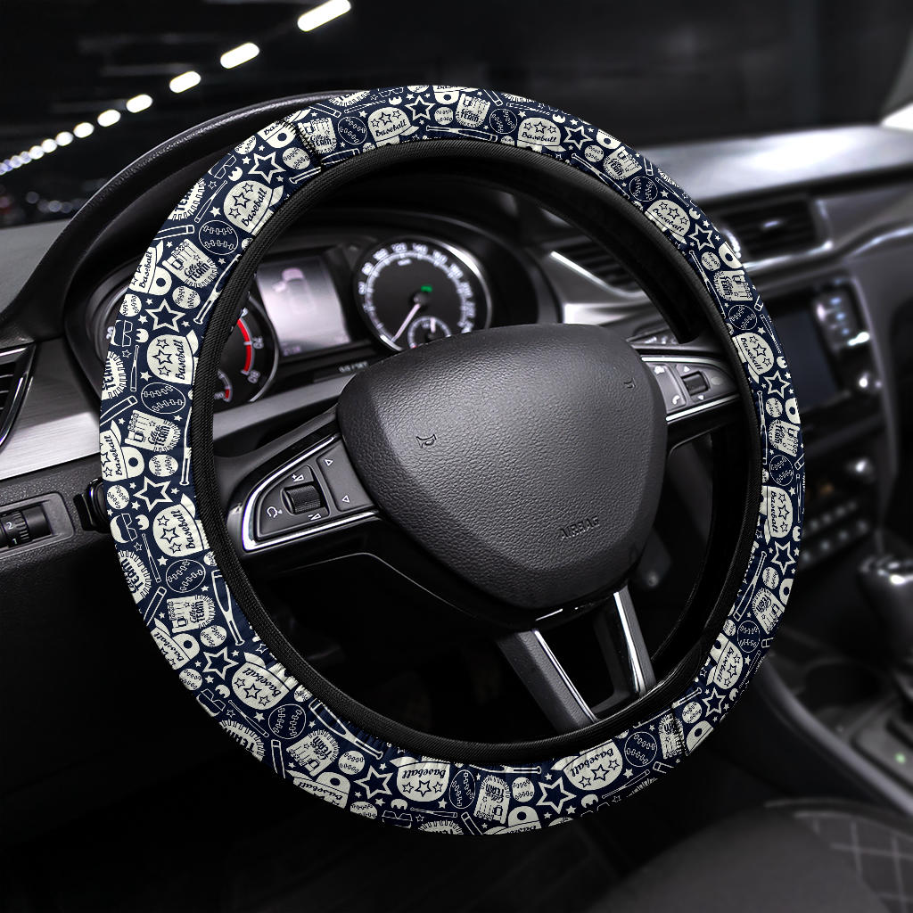 US Baseball Team Premium Car Steering Wheel Cover Baseball - AnimeBape