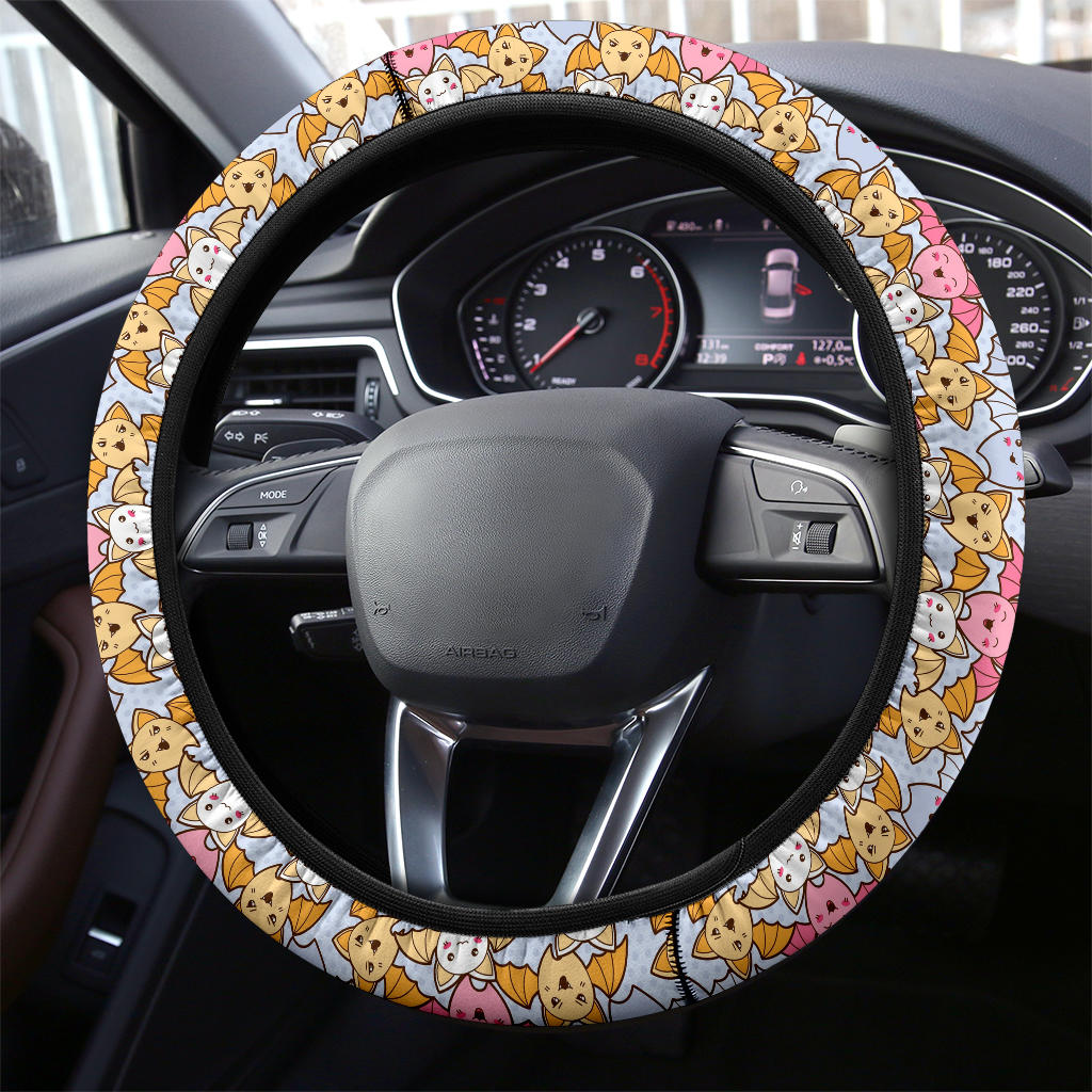 Kawaii Bat Steering Wheel Cover - Cute Premium Car Accessory - AnimeBape