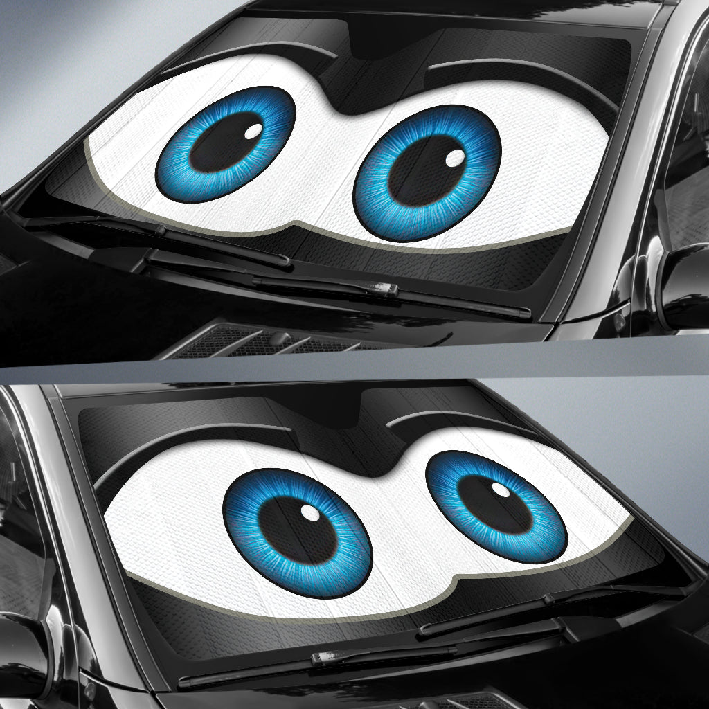 Black Cartoon Eye Shade Accessories for Car Auto Sunshades - AnimeBape