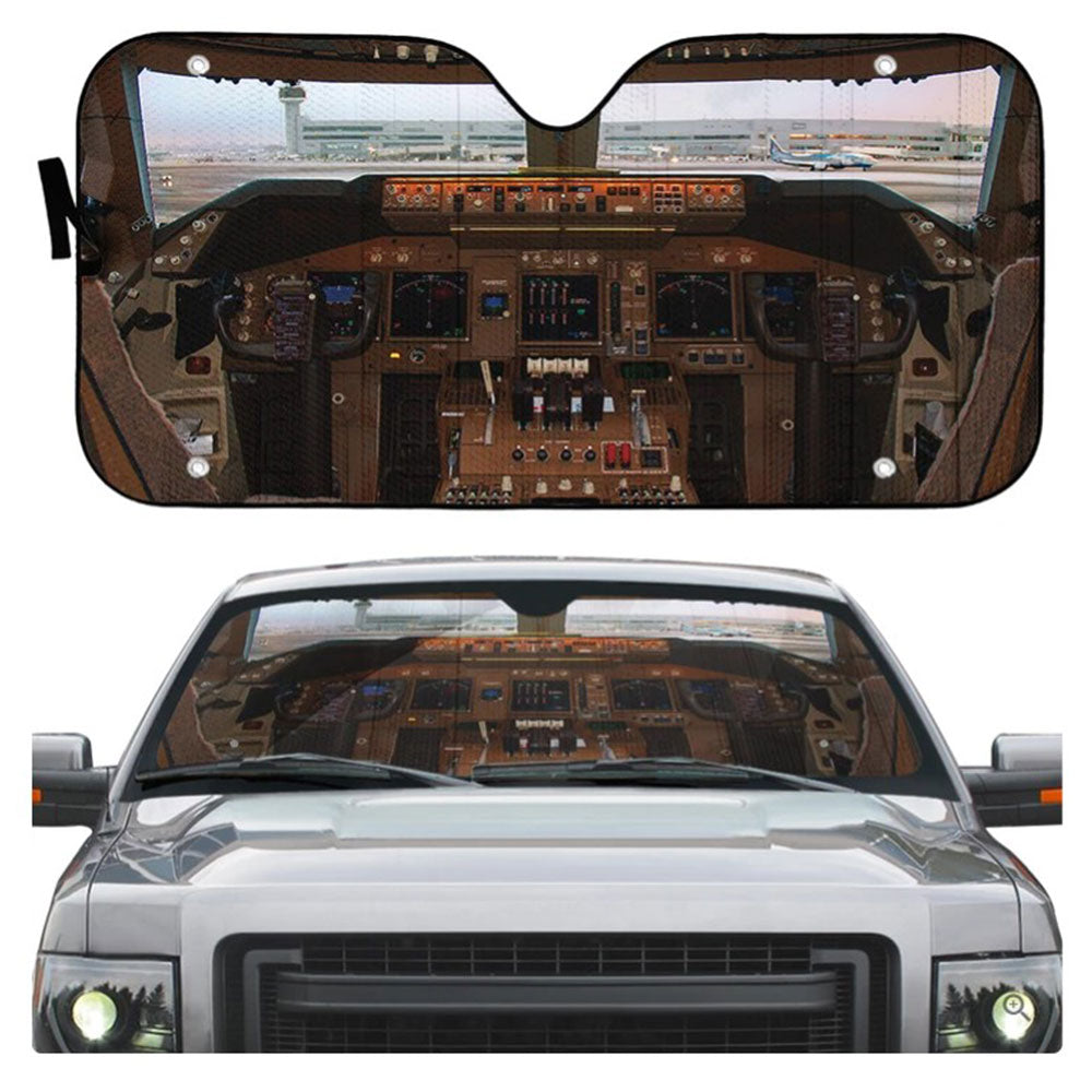 Boeing 721 Airplane Cockpit Sun Shades for Car Windshield Accessories ...